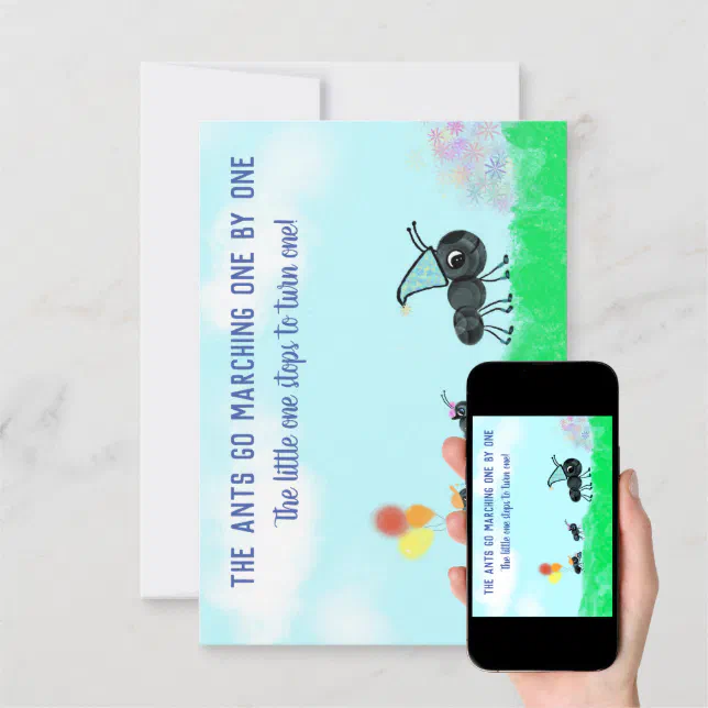The Ants Go Marching One by One Invitation | Zazzle