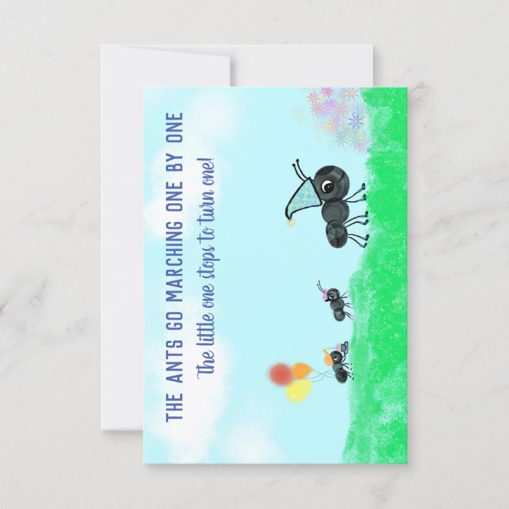The Ants Go Marching One by One Invitation | Zazzle
