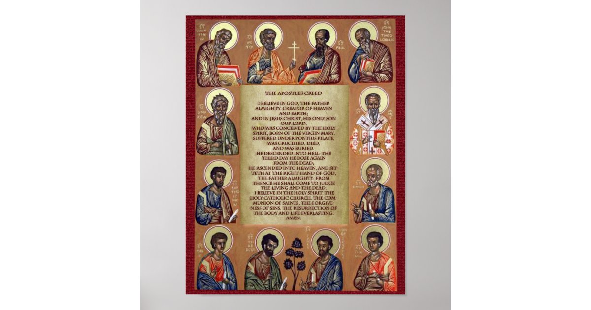 The Apostles Creed Poster | Zazzle