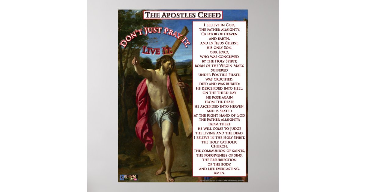 The Apostles Creed Poster | Zazzle