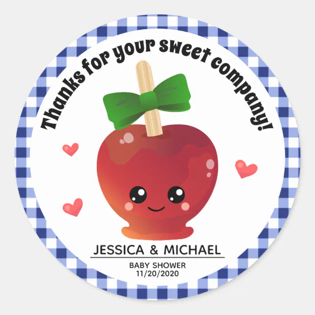 The Apple of our eye Classic Round Sticker | Zazzle