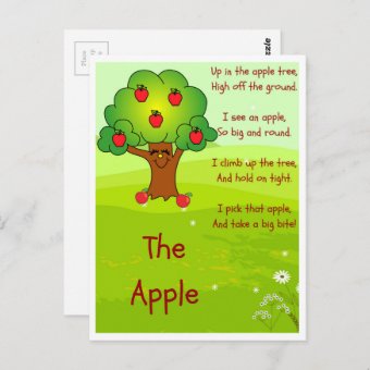 The Apple Postcard | Zazzle