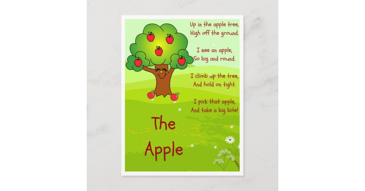 The Apple Postcard | Zazzle
