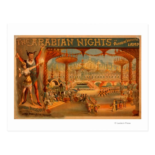 The Arabian Nights - Aladdin's Wonderful Lamp Postcard | Zazzle.com