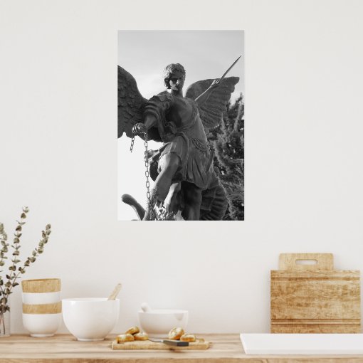 The arch angel michael poster | Zazzle