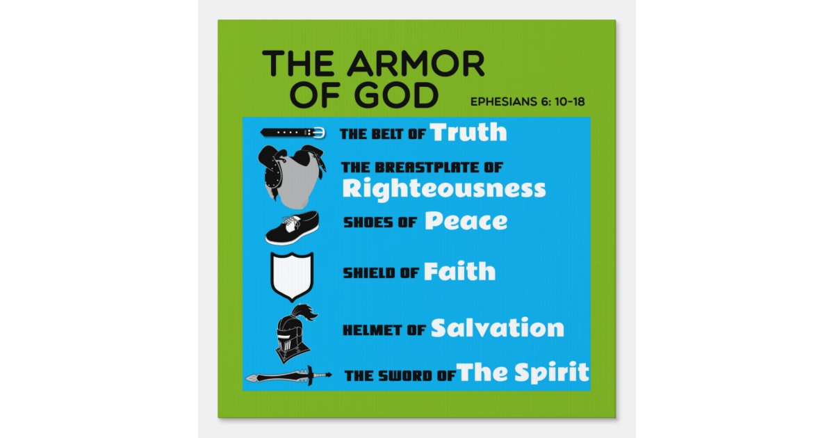 The Armor of God Sign | Zazzle