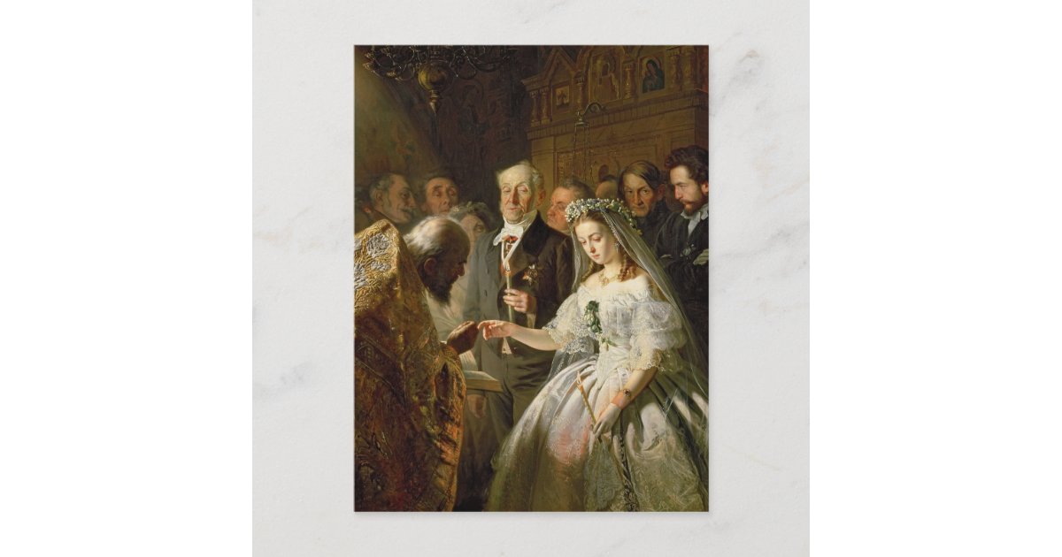 The Arranged Marriage, 1862 Postcard | Zazzle