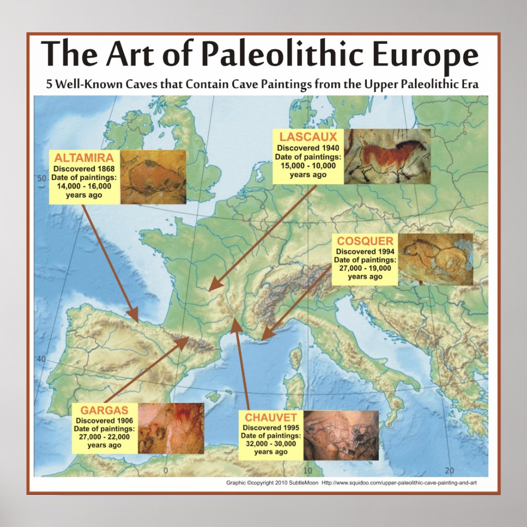 The Art of Paleolithic Europe Poster | Zazzle