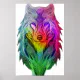The Artistic Vision of the Sigma Wolf Illustration Poster | Zazzle