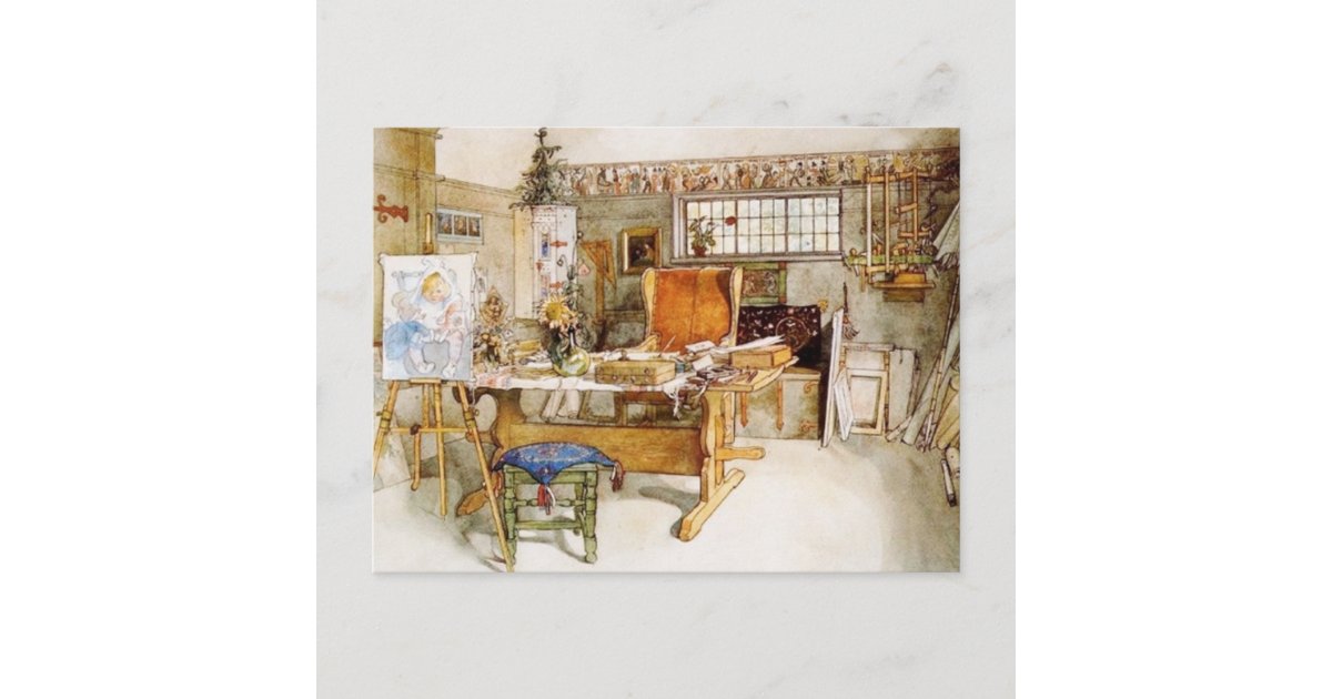 The Artist's Studio Postcard | Zazzle