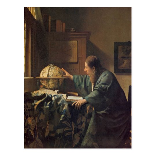 The Astronomer by Johannes Vermeer Postcard | Zazzle.com