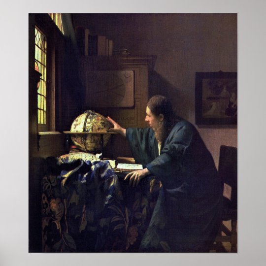 The Astronomer by Johannes Vermeer Poster | Zazzle.com
