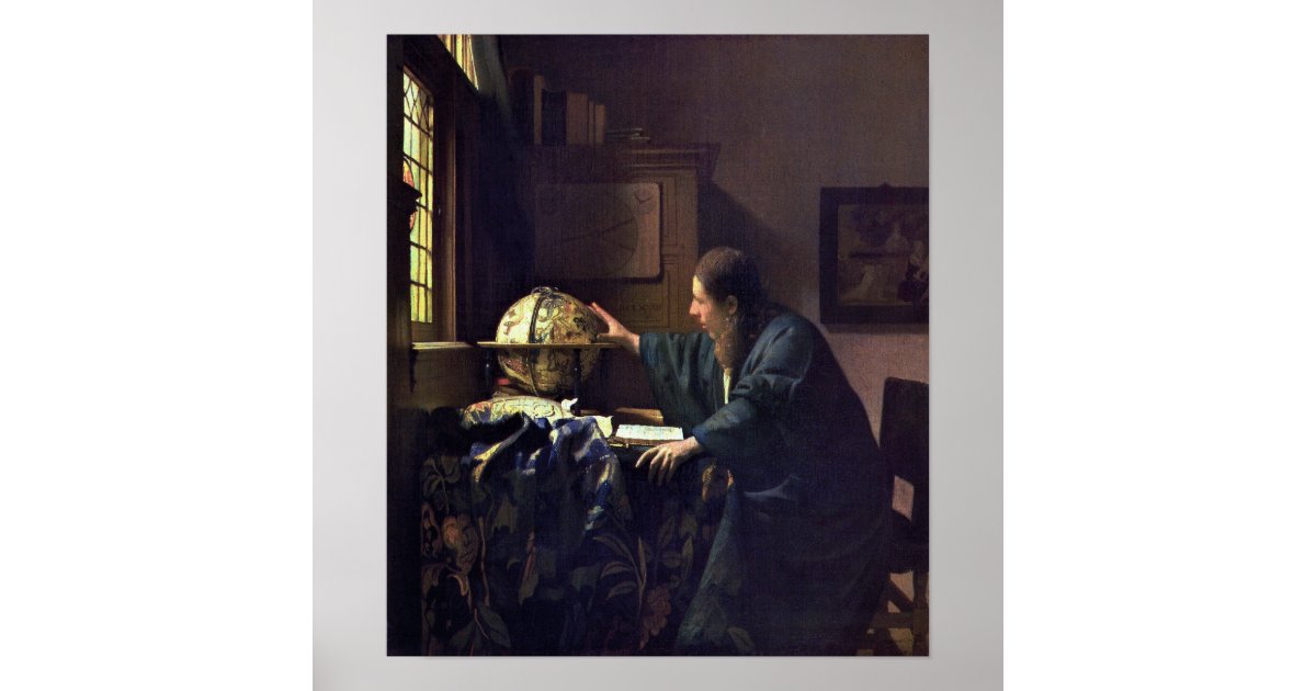 The Astronomer by Johannes Vermeer Poster | Zazzle