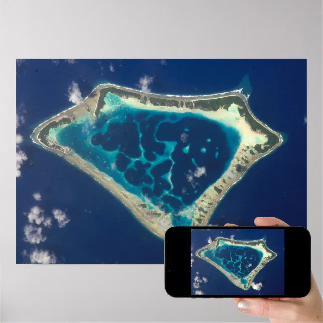 The Atafu atoll in Tokelau Poster | Zazzle
