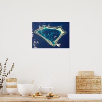 The Atafu atoll in Tokelau Poster | Zazzle