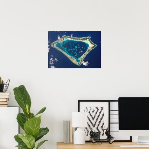 The Atafu atoll in Tokelau Poster | Zazzle