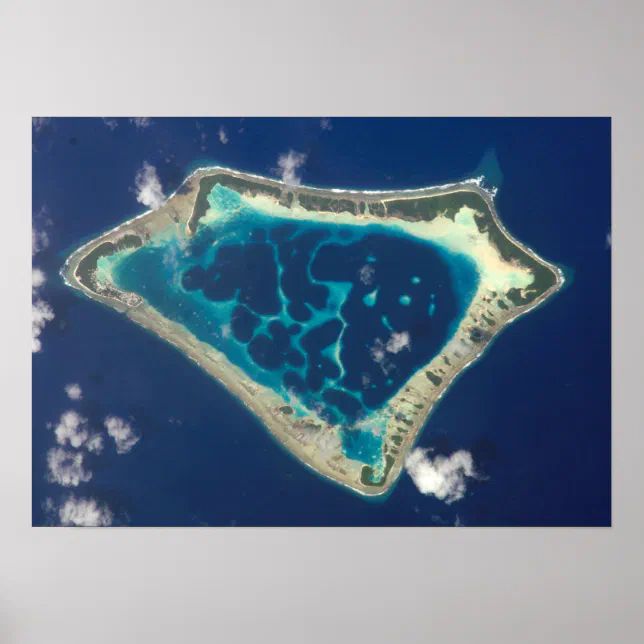 The Atafu atoll in Tokelau Poster | Zazzle