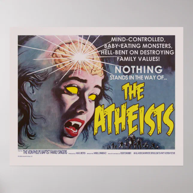 The Atheists Spoof Movie Poster (Huge) | Zazzle