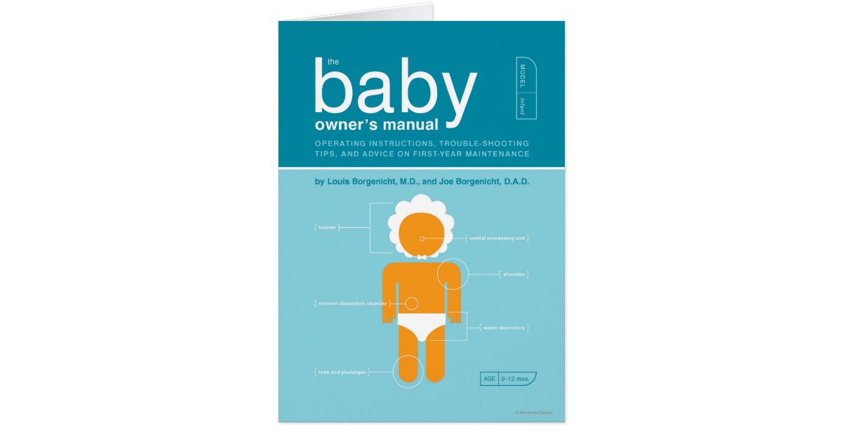 The Baby Owner's Manual | Zazzle
