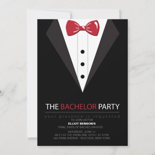 The Bachelor Party Invitation | Zazzle