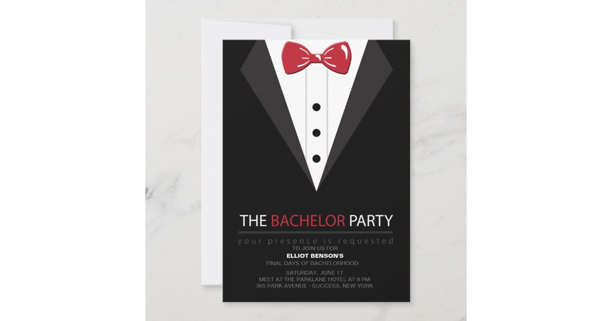 The Bachelor Party Invitation | Zazzle