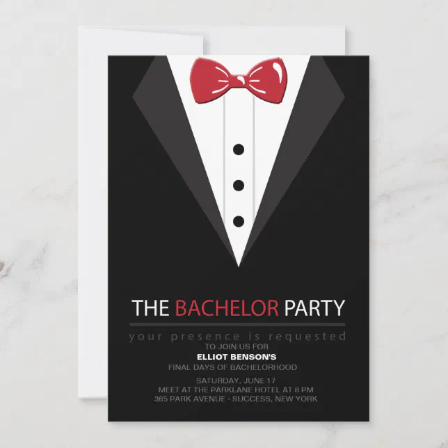 The Bachelor Party Invitation | Zazzle