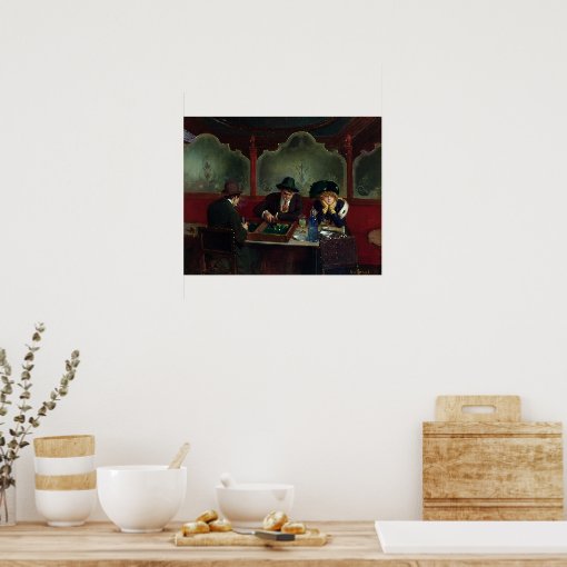 The Backgammon Players Poster | Zazzle