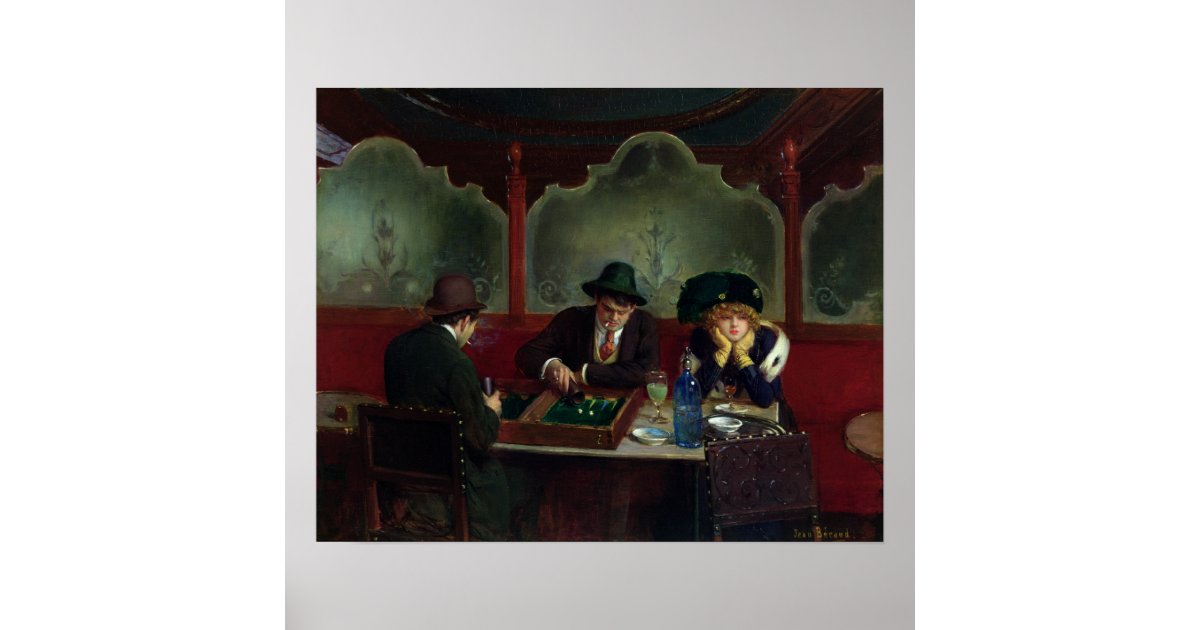 The Backgammon Players Poster | Zazzle