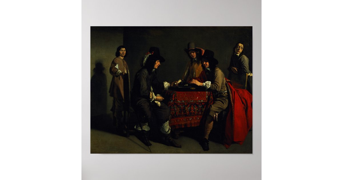 The Backgammon Players Poster | Zazzle