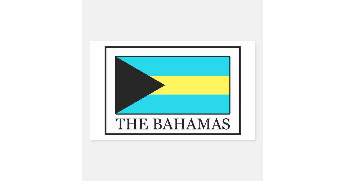 The Bahamas Rectangular Sticker | Zazzle