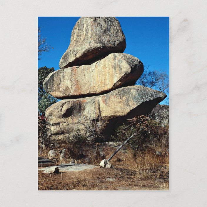 The Balancing Rocks, Harare, Zimbabwe rock formati Postcard | Zazzle.com