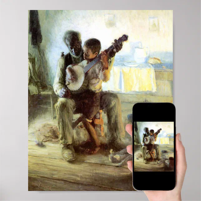 The Banjo Lesson By Henry Ossawa Tanner Poster | Zazzle