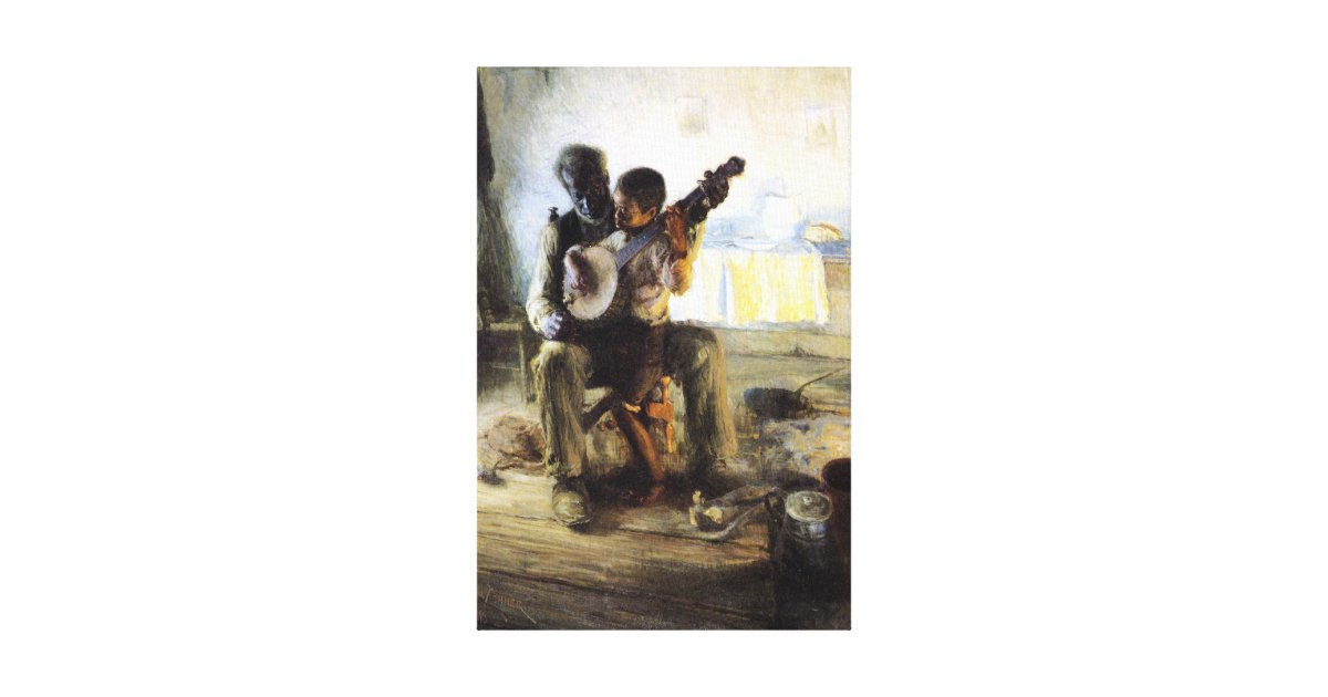 The Banjo Lesson Canvas Print | Zazzle
