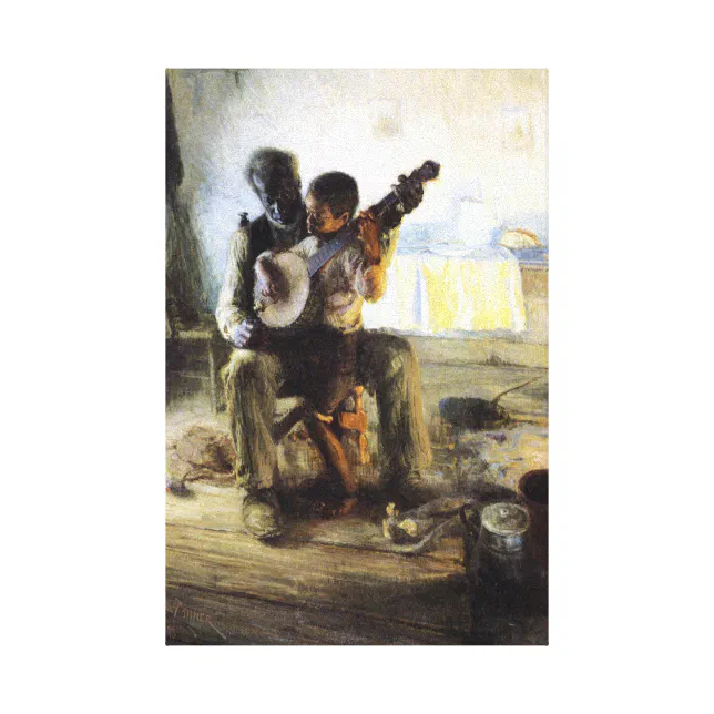 The Banjo Lesson Canvas Print | Zazzle
