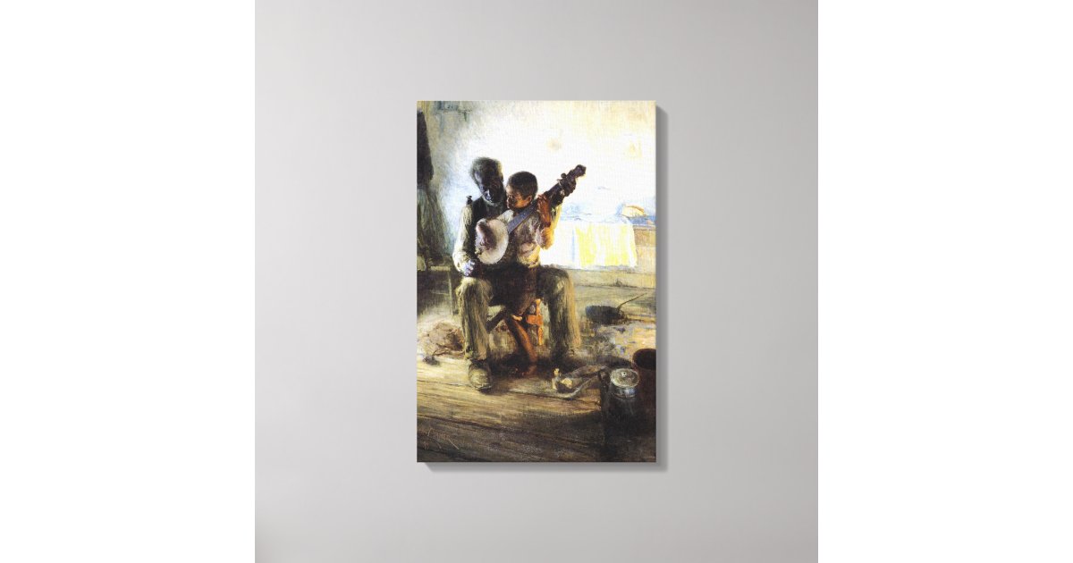 The Banjo Lesson Canvas Print | Zazzle