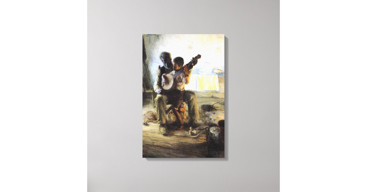 The Banjo Lesson Canvas Print | Zazzle