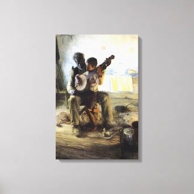 The Banjo Lesson Canvas Print | Zazzle