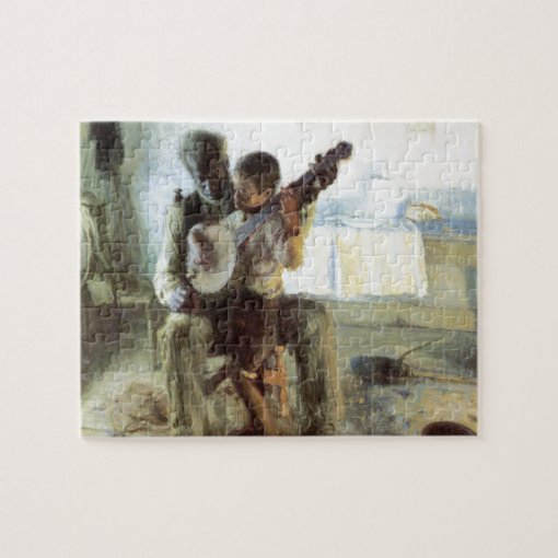 The Banjo Lesson Jigsaw Puzzle | Zazzle