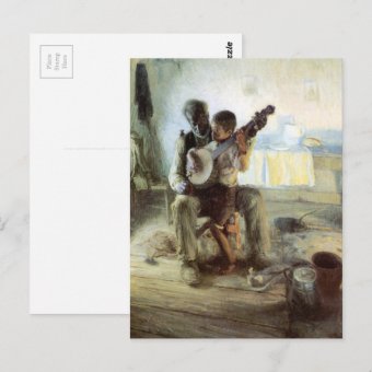 The Banjo Lesson Postcard | Zazzle