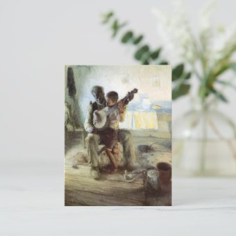The Banjo Lesson Postcard | Zazzle