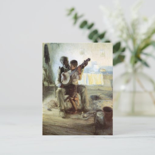 The Banjo Lesson Postcard | Zazzle