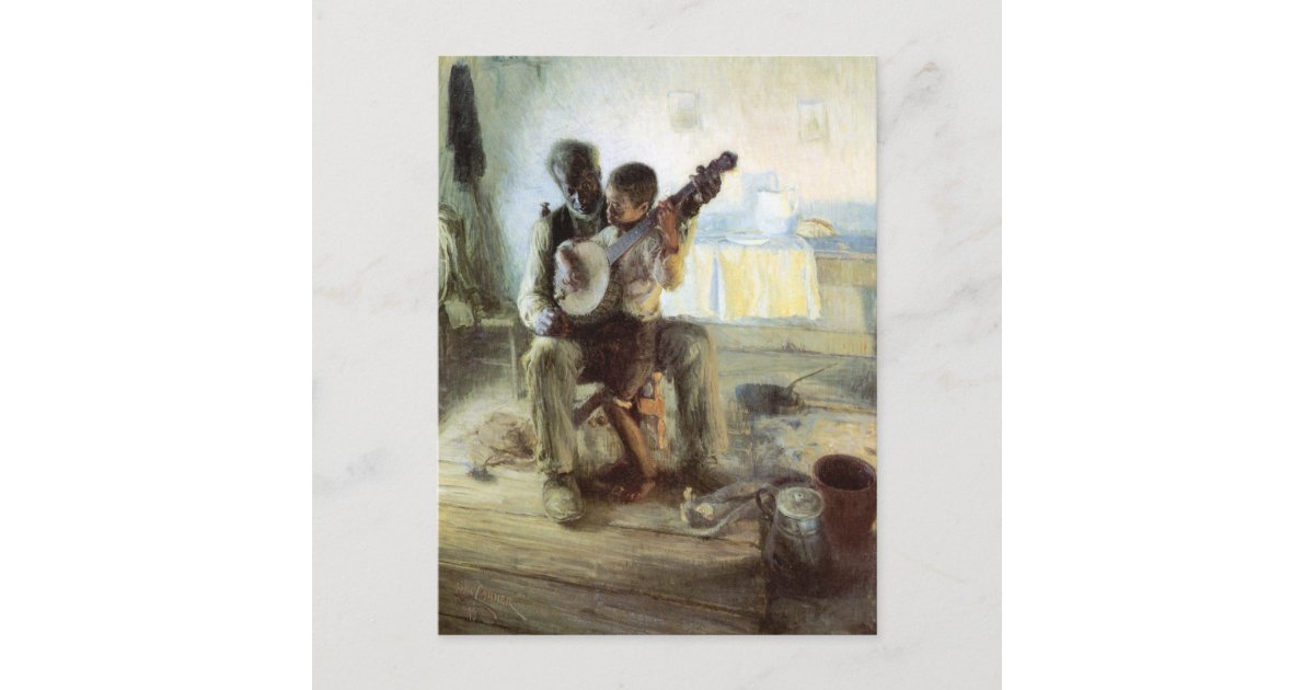 The Banjo Lesson Postcard | Zazzle