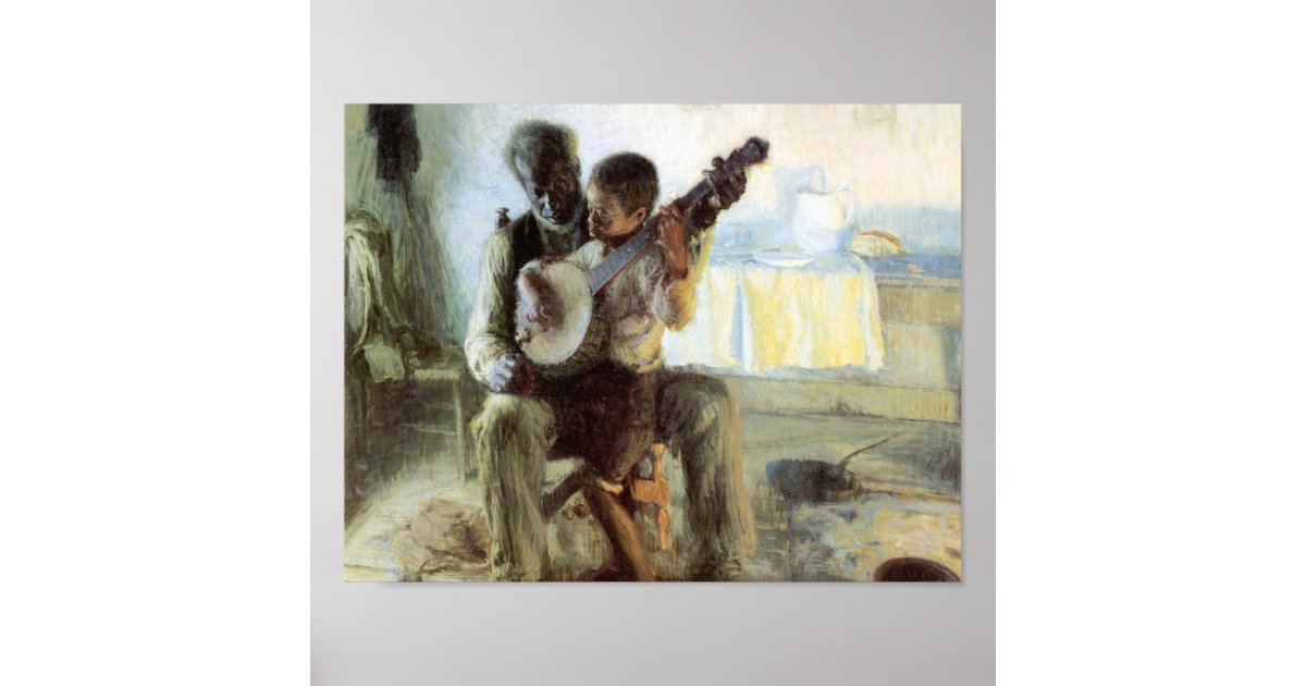 The Banjo Lesson Poster | Zazzle