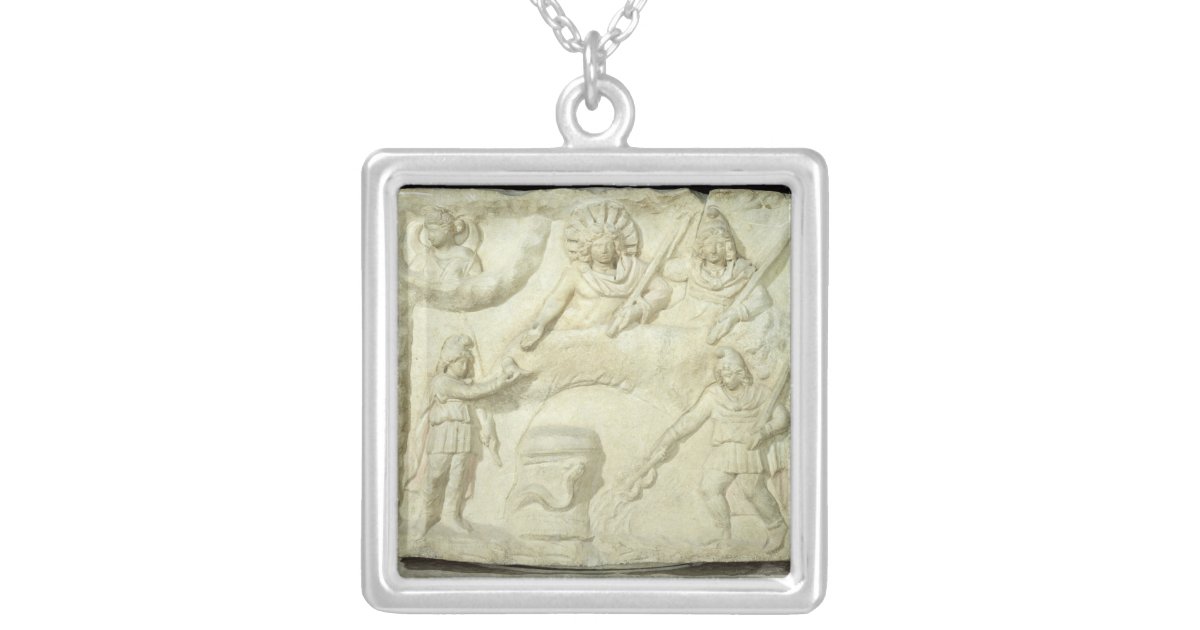 The Banquet of Mithras and the Sun Silver Plated Necklace | Zazzle