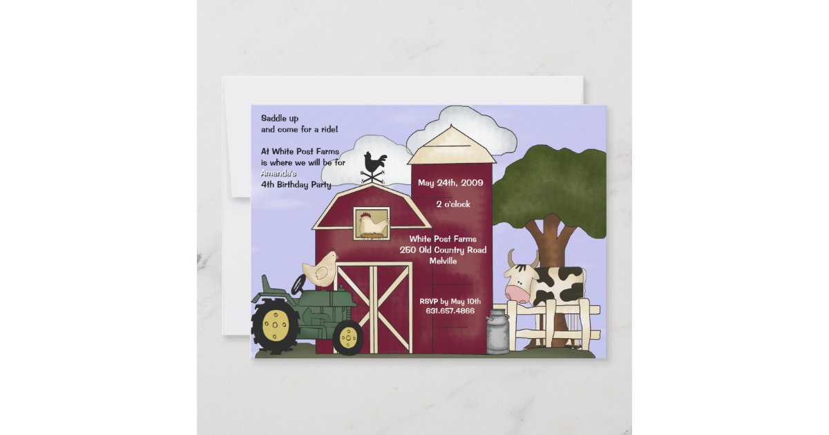 The Barn Invitation | Zazzle