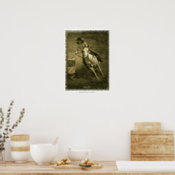 The Barrel Racer Poster | Zazzle