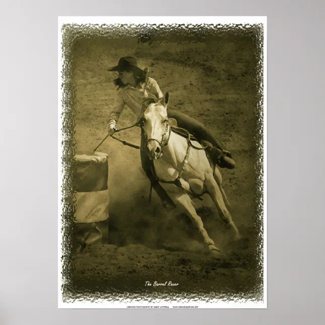The Barrel Racer Poster | Zazzle