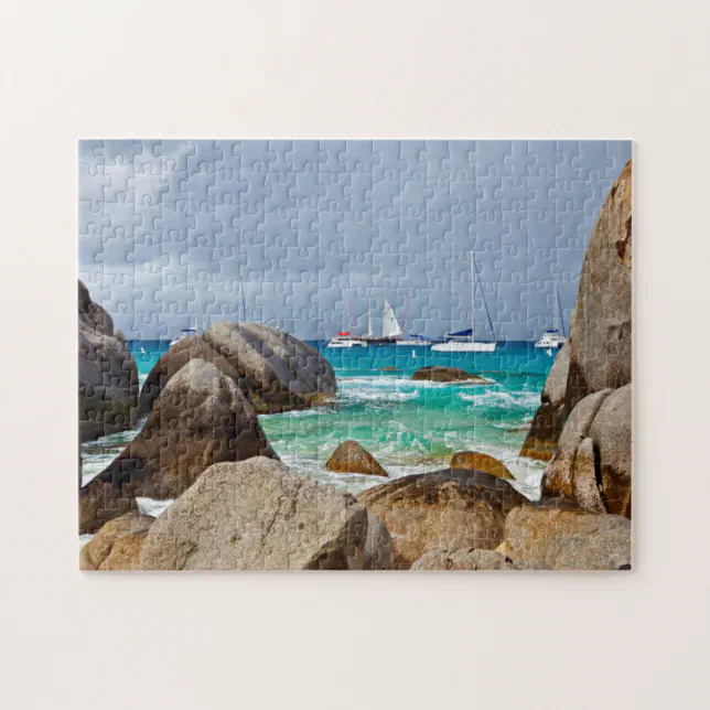 The Baths, Virgin Gorda, British Virgin Islands Jigsaw Puzzle | Zazzle