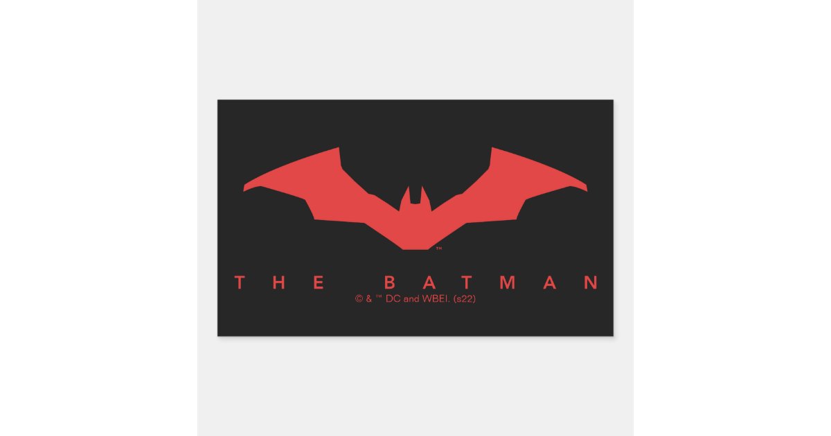 The Batman Bat Logo Rectangular Sticker | Zazzle