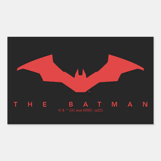 The Batman Bat Logo Rectangular Sticker | Zazzle